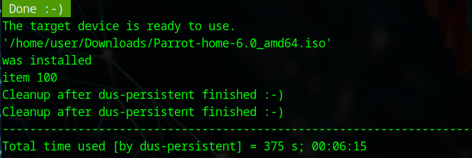 Persistent partition | ParrotOS Documentation